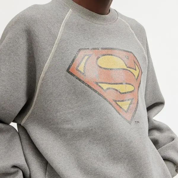 Coach Dc Superman Crewneck In Dark Grey - 40% Off | Editorialist
